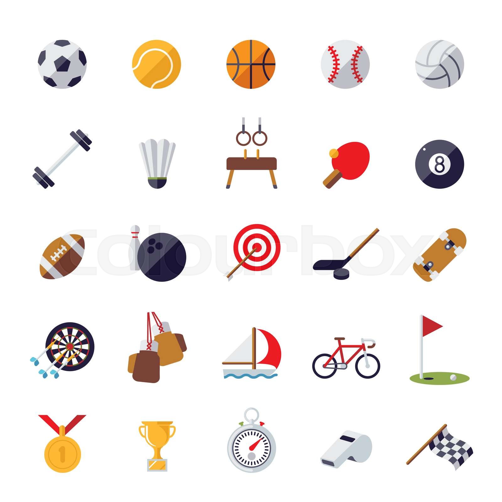Sports Icons Clipart