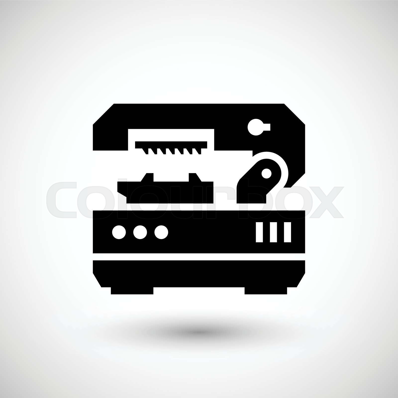 Metal cutting machine icon | Stock vector | Colourbox