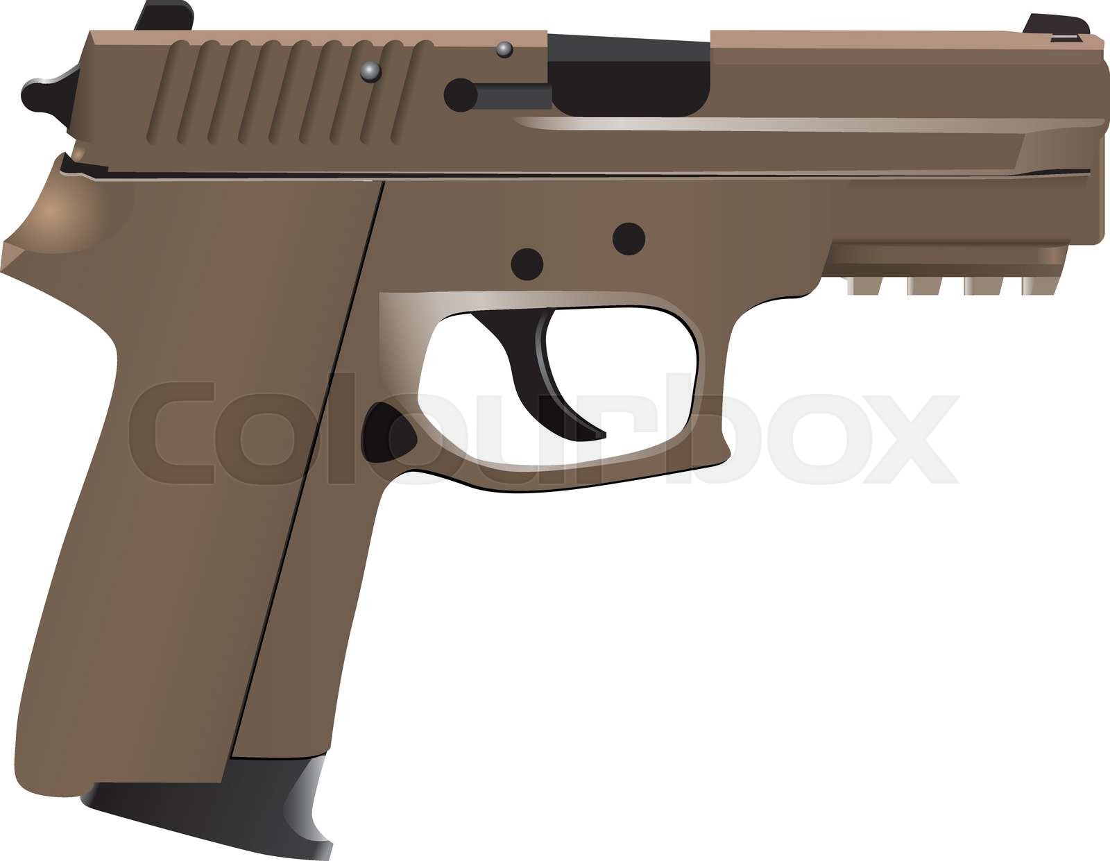 Gun - a weapon for close combat | Stock vector | Colourbox