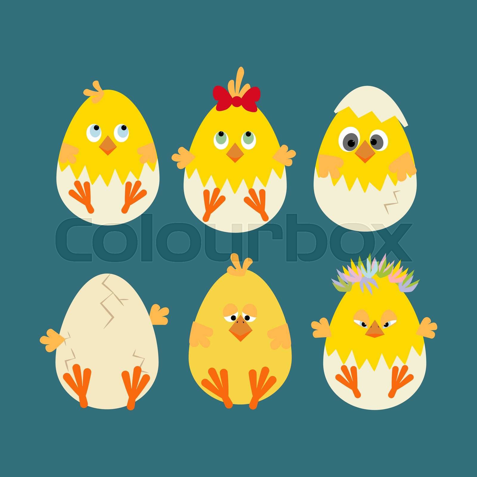 Easter Chicken Icon | Stock vector | Colourbox