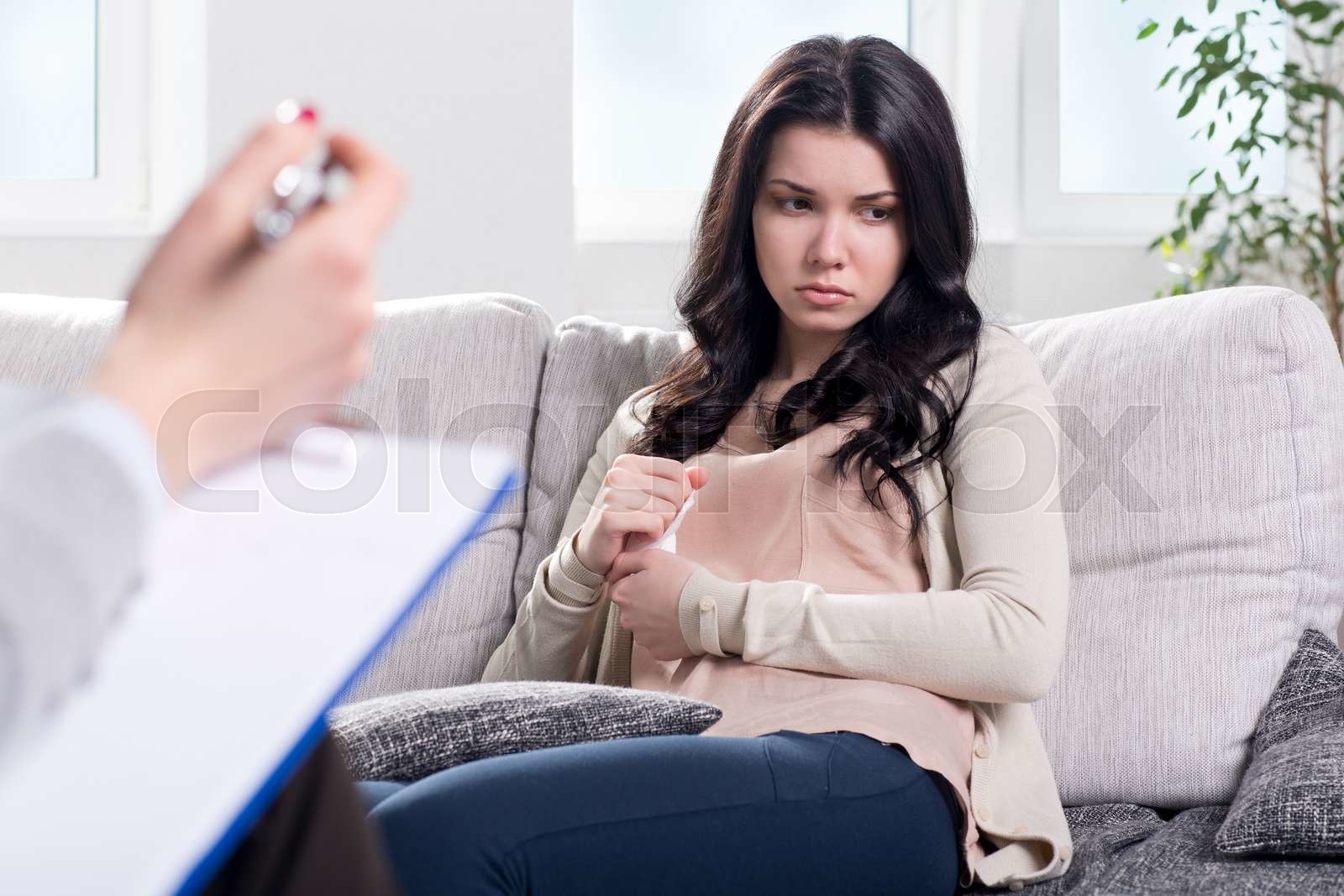 Psychiatrist and woman patient | Stock image | Colourbox