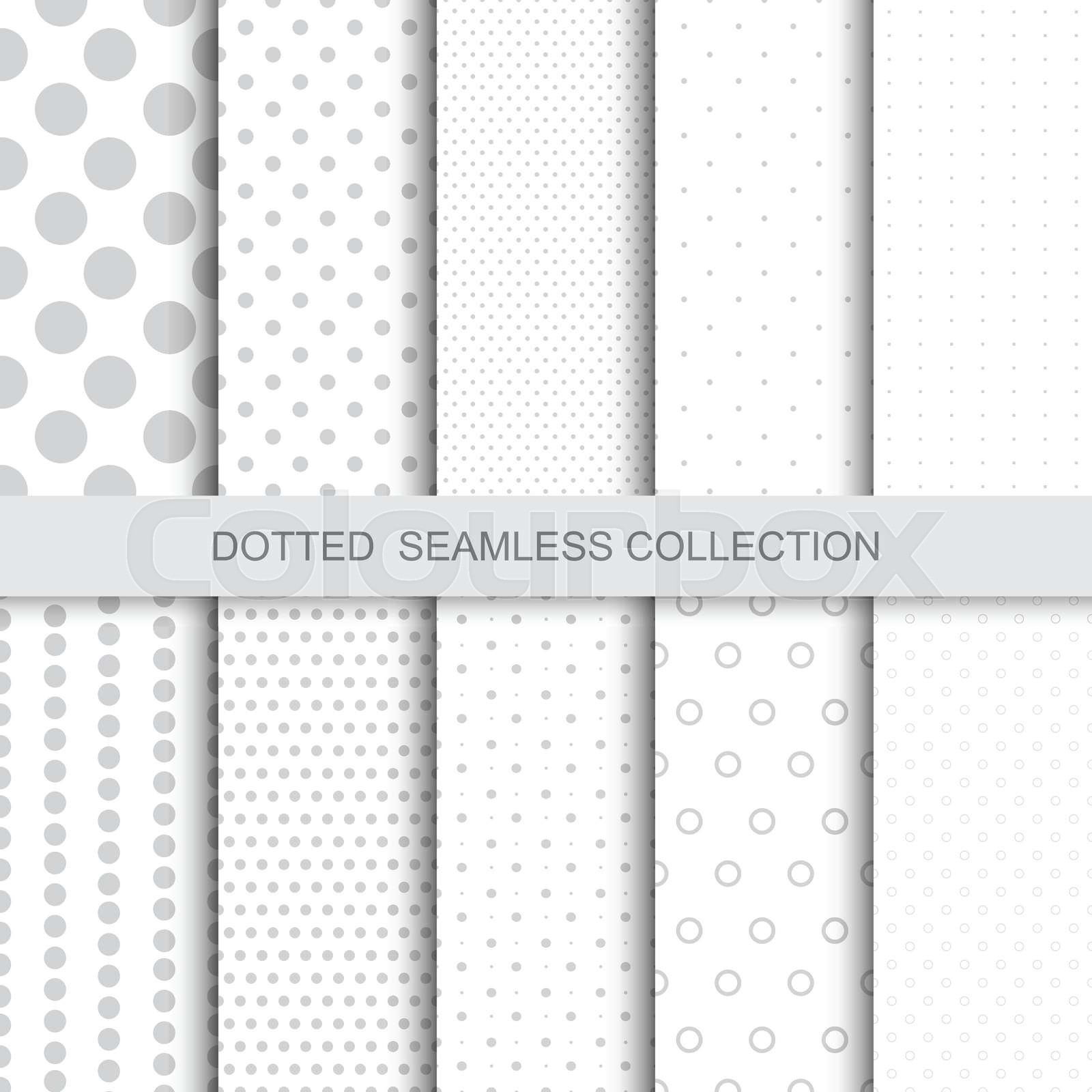 Simple dotted patterns. | Stock vector | Colourbox