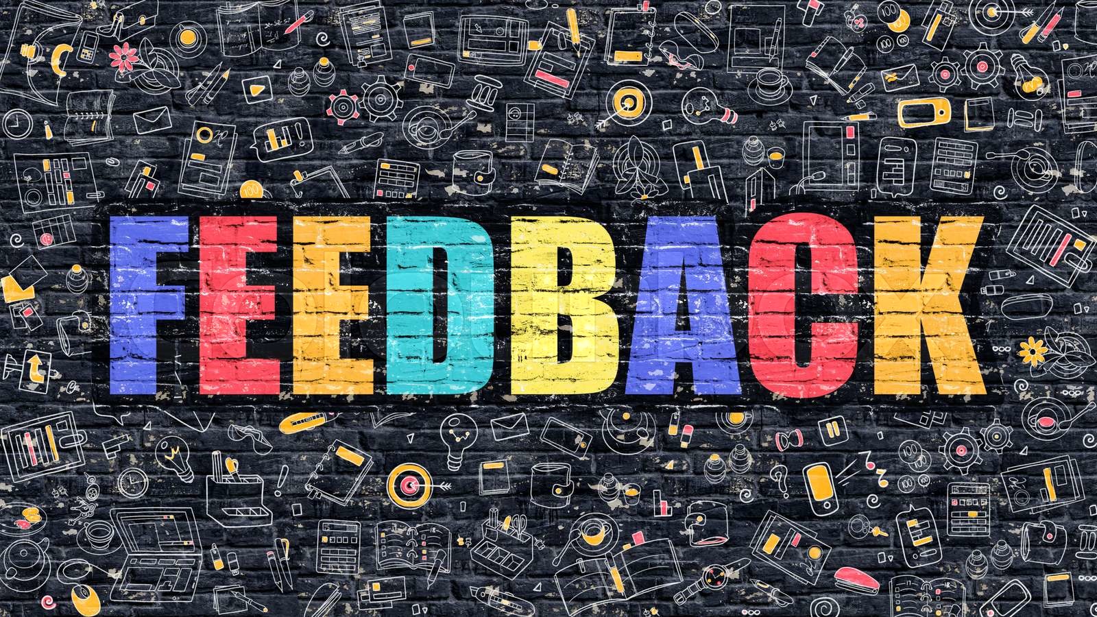 Feedback Concept with Doodle Design Icons. | Stock image | Colourbox