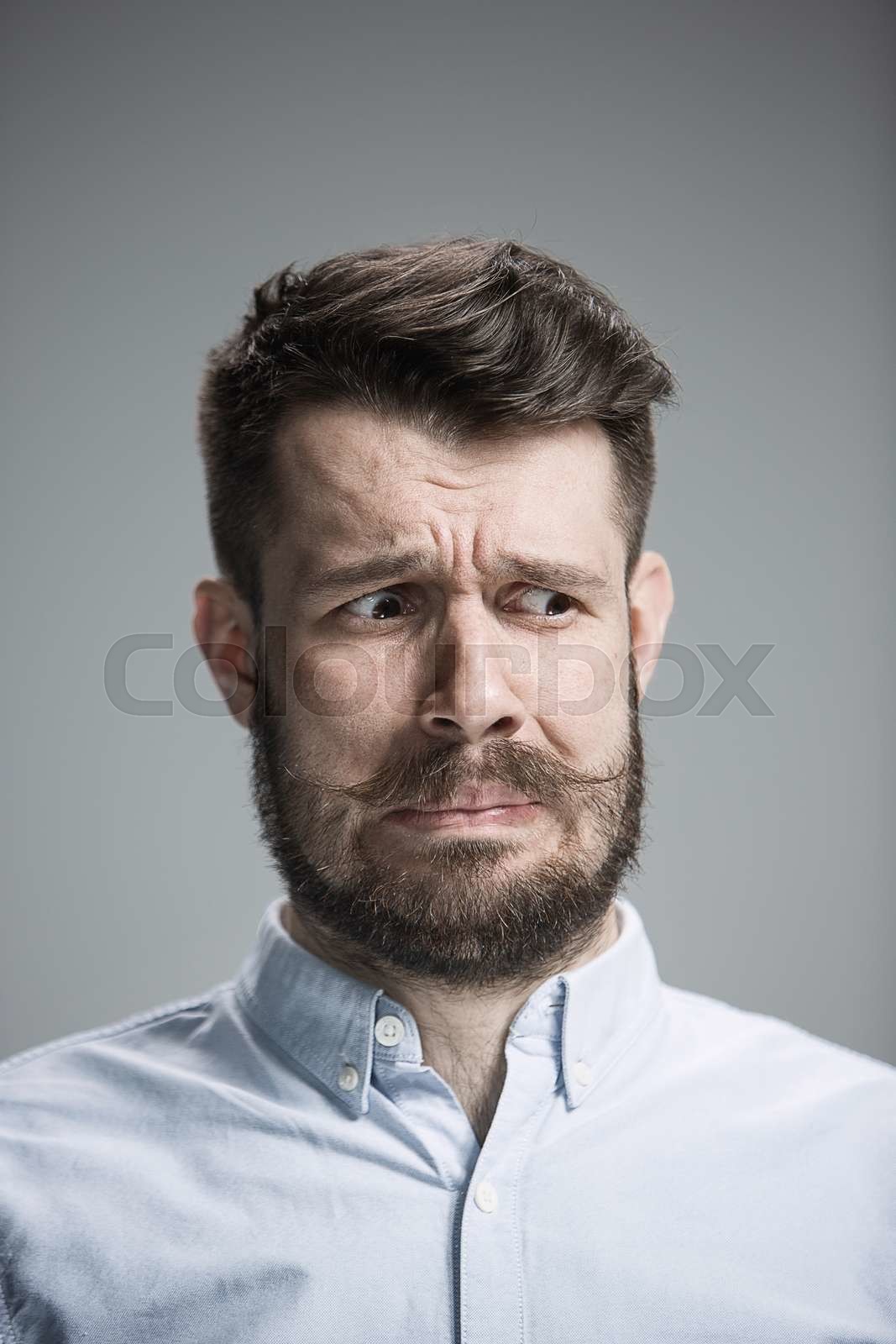 portrait of disgusted man | Stock image | Colourbox