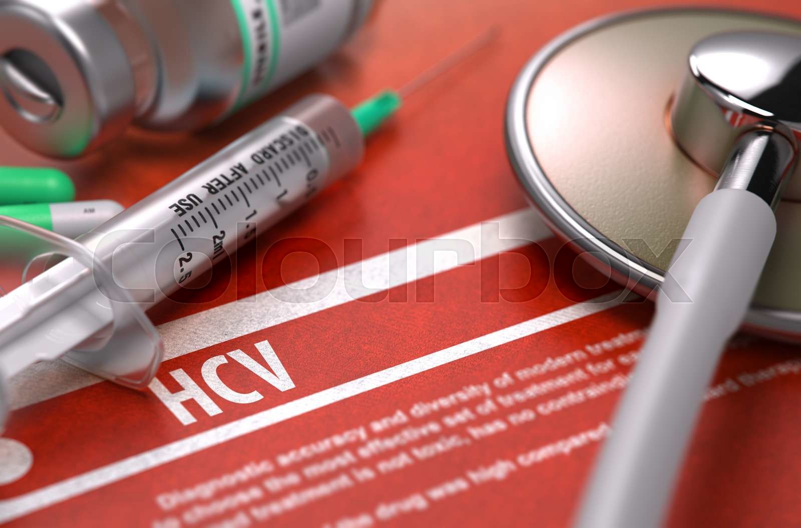 Diagnosis - HCV. Medical Concept. | Stock image | Colourbox