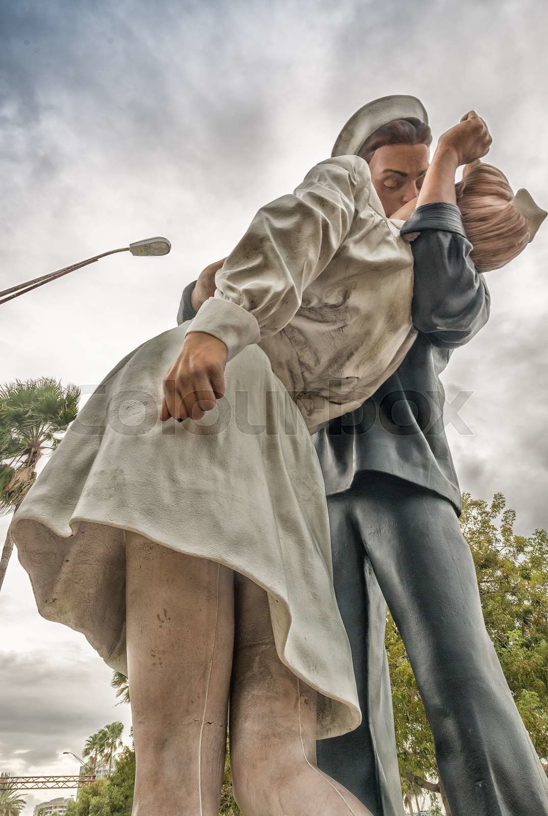 Unconditional Surrender Kiss statue in Sarasota | Stock image | Colourbox