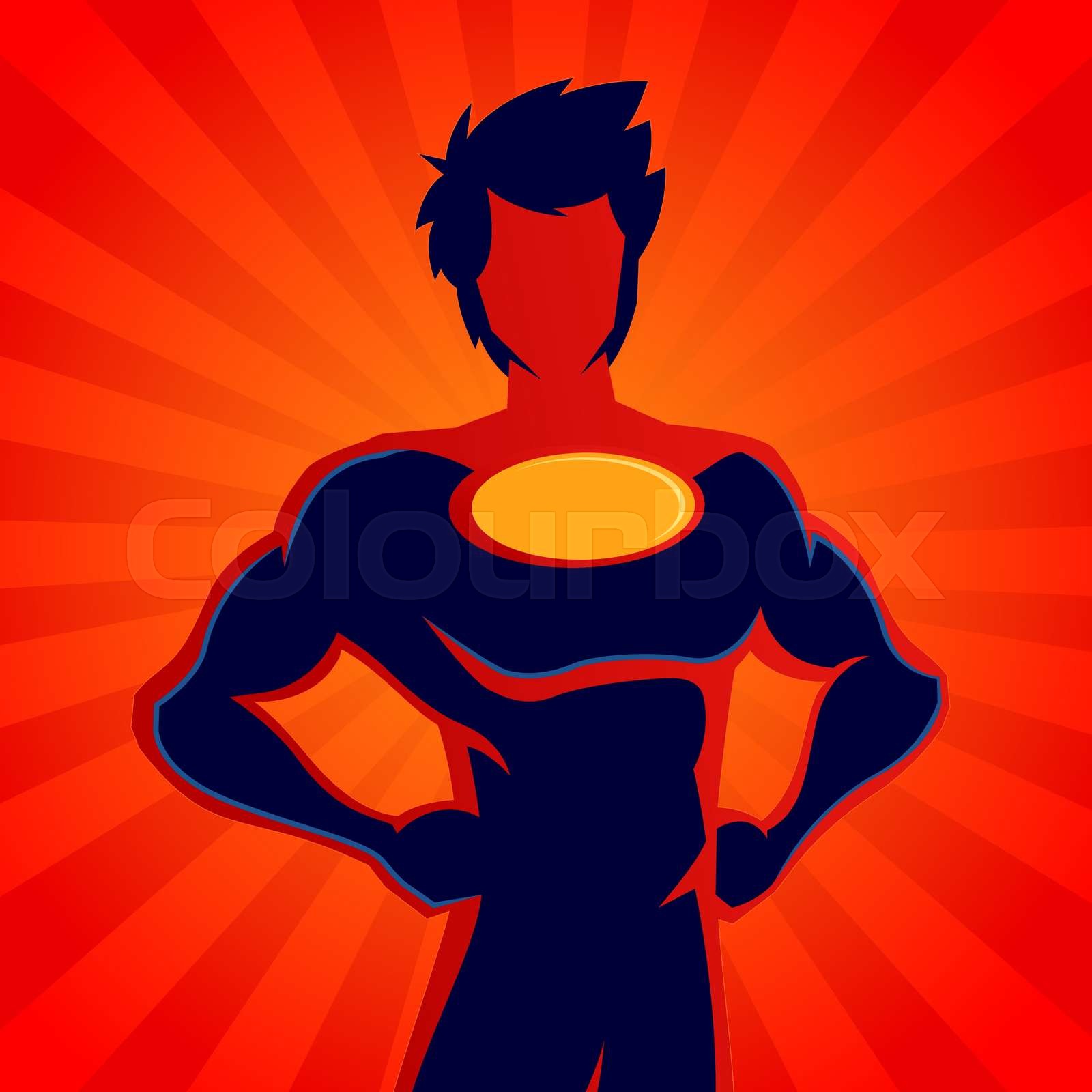 superhelt, helt, super | Stock vektor | Colourbox