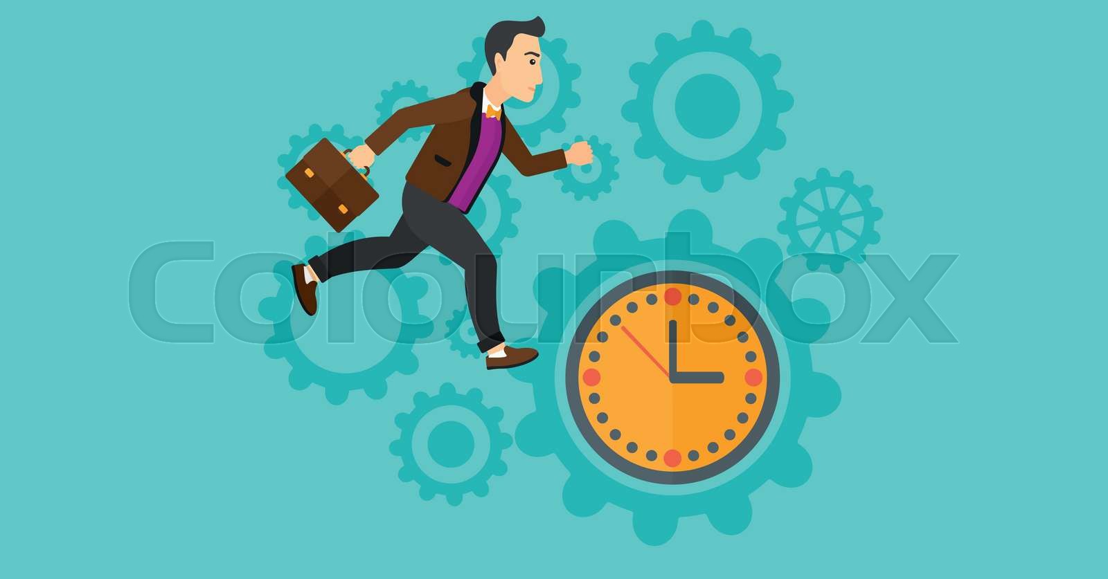 mensch, zeit, deadline | Stock-Vektor | Colourbox