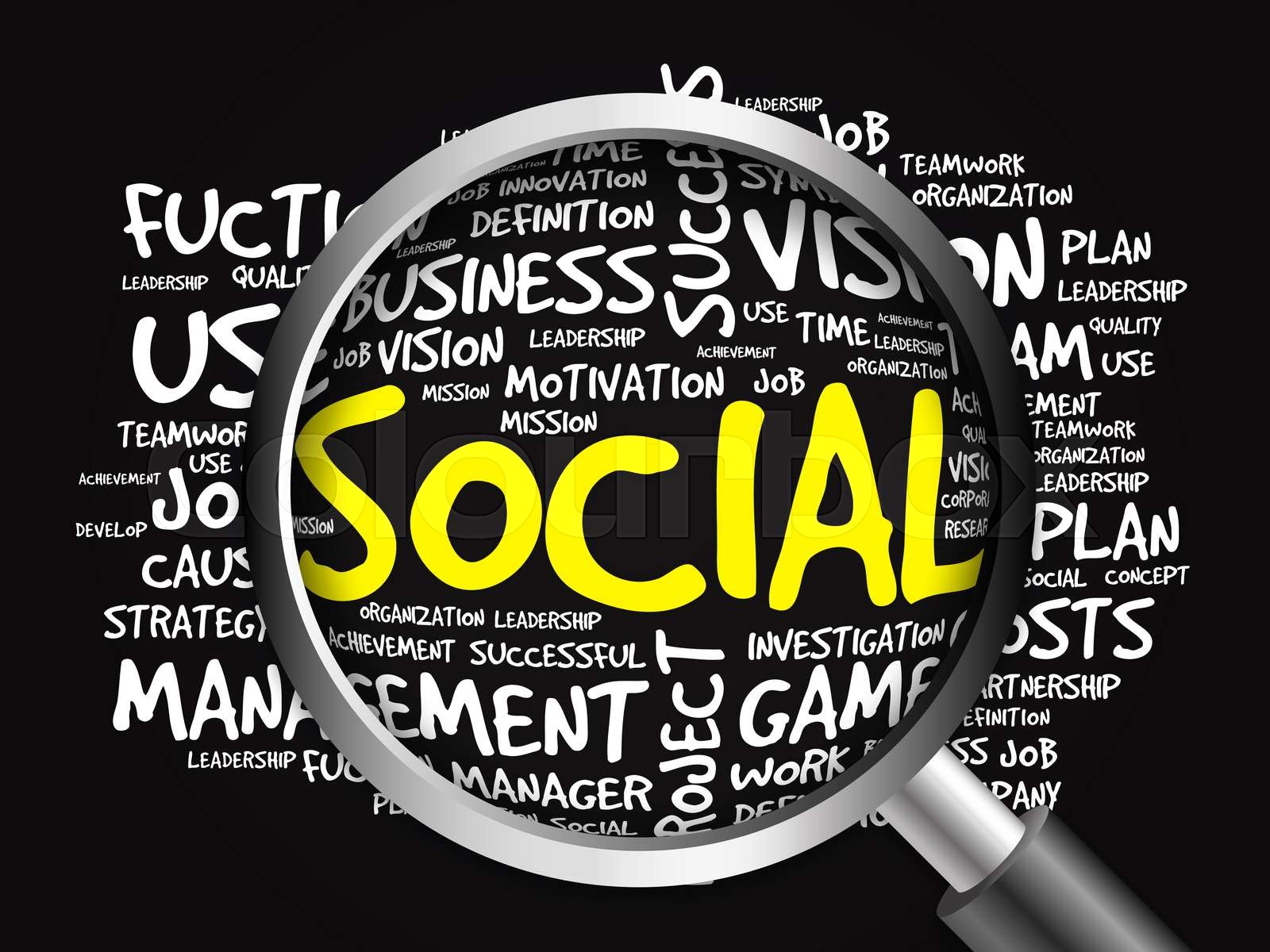 Social word cloud with magnifying glass | Stock image | Colourbox Social word cloud with magnifying glass | Stock image | Colourbox