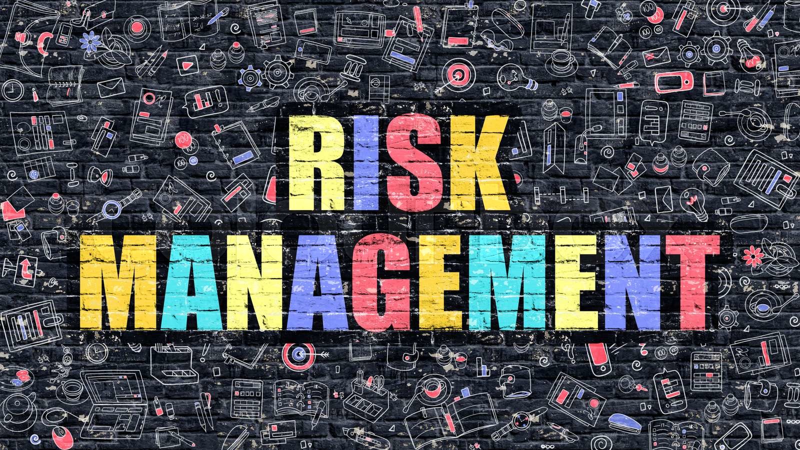Risk Management in Multicolor. Doodle Design. | Stock image | Colourbox