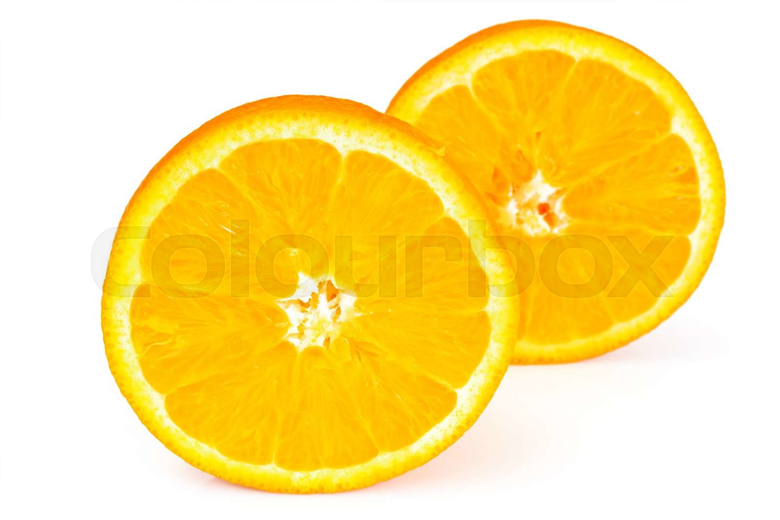 Fresh Tasty Vitamin Orange Isolated on White. | Stock image | Colourbox