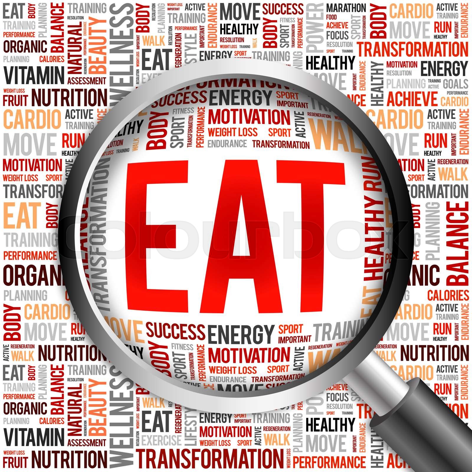EAT Word Cloud With Magnifying Glass Stock Image Colourbox EAT Word Cloud With Magnifying Glass Stock Image Colourbox