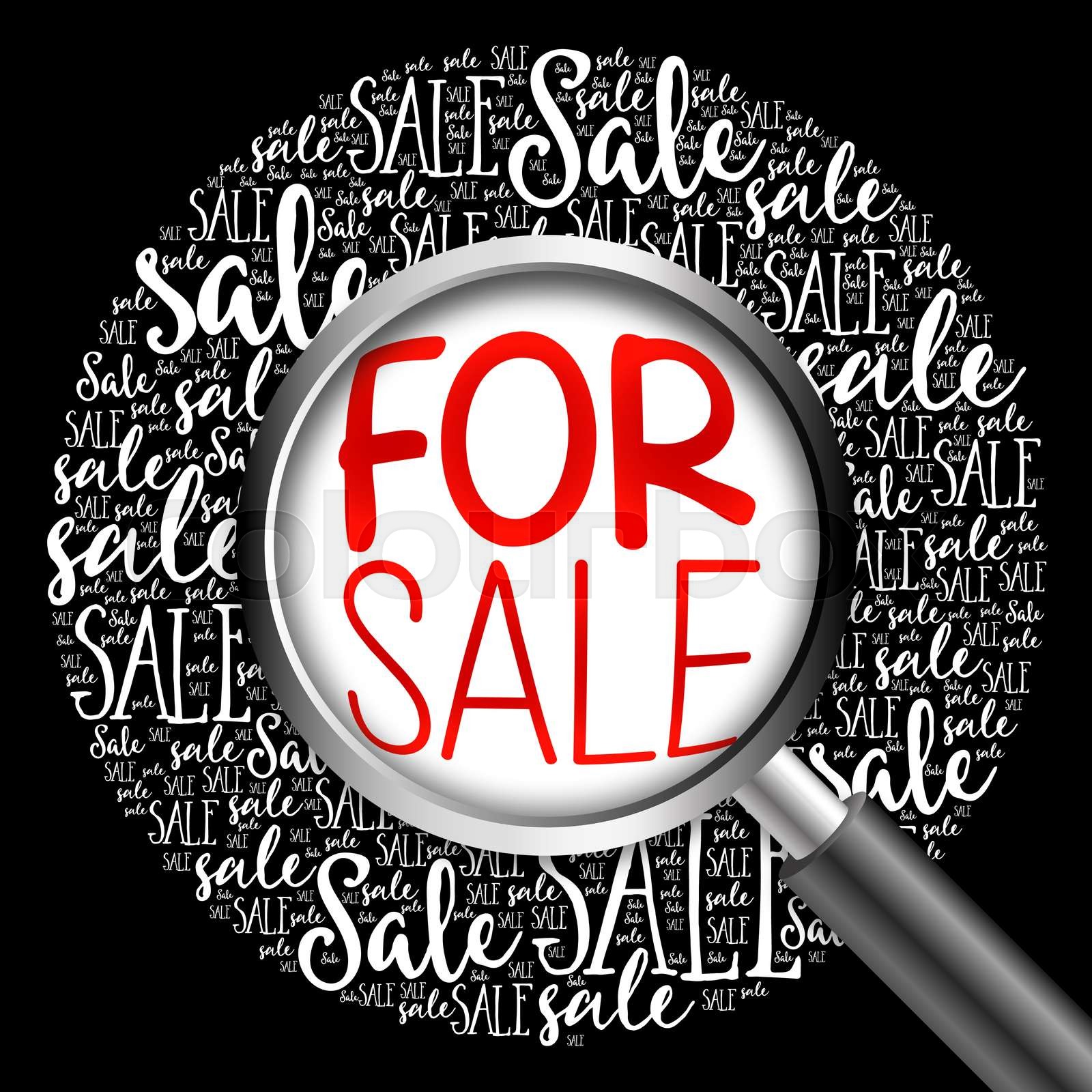 FOR SALE word cloud | Stock image | Colourbox