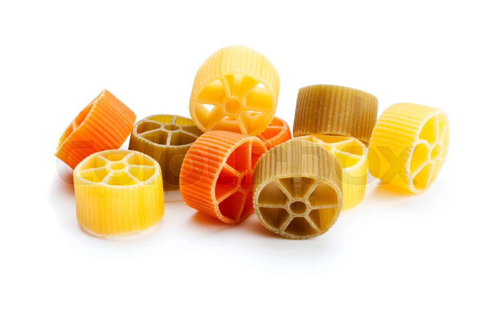 rotelle pasta isolated | Stock image | Colourbox