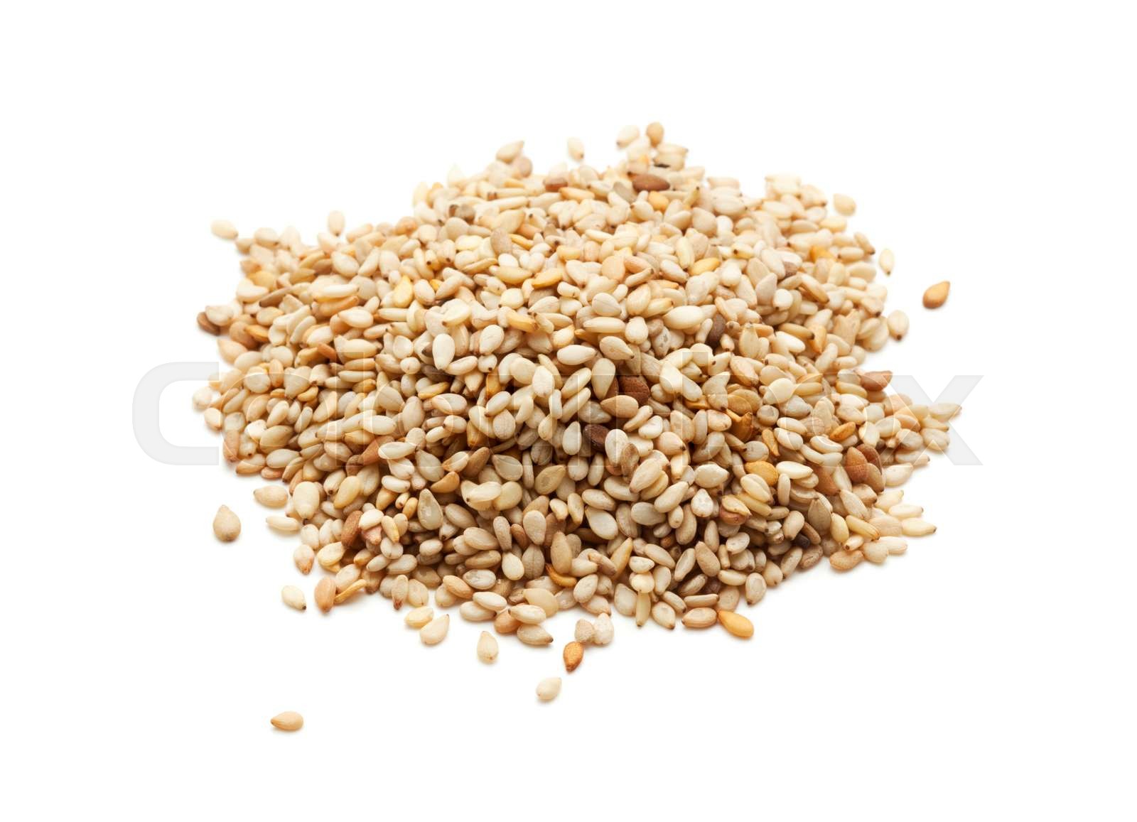 sesame seeds isolated | Stock image | Colourbox