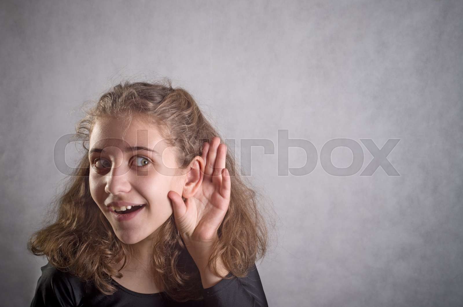 Curious Girl Stock Image Colourbox