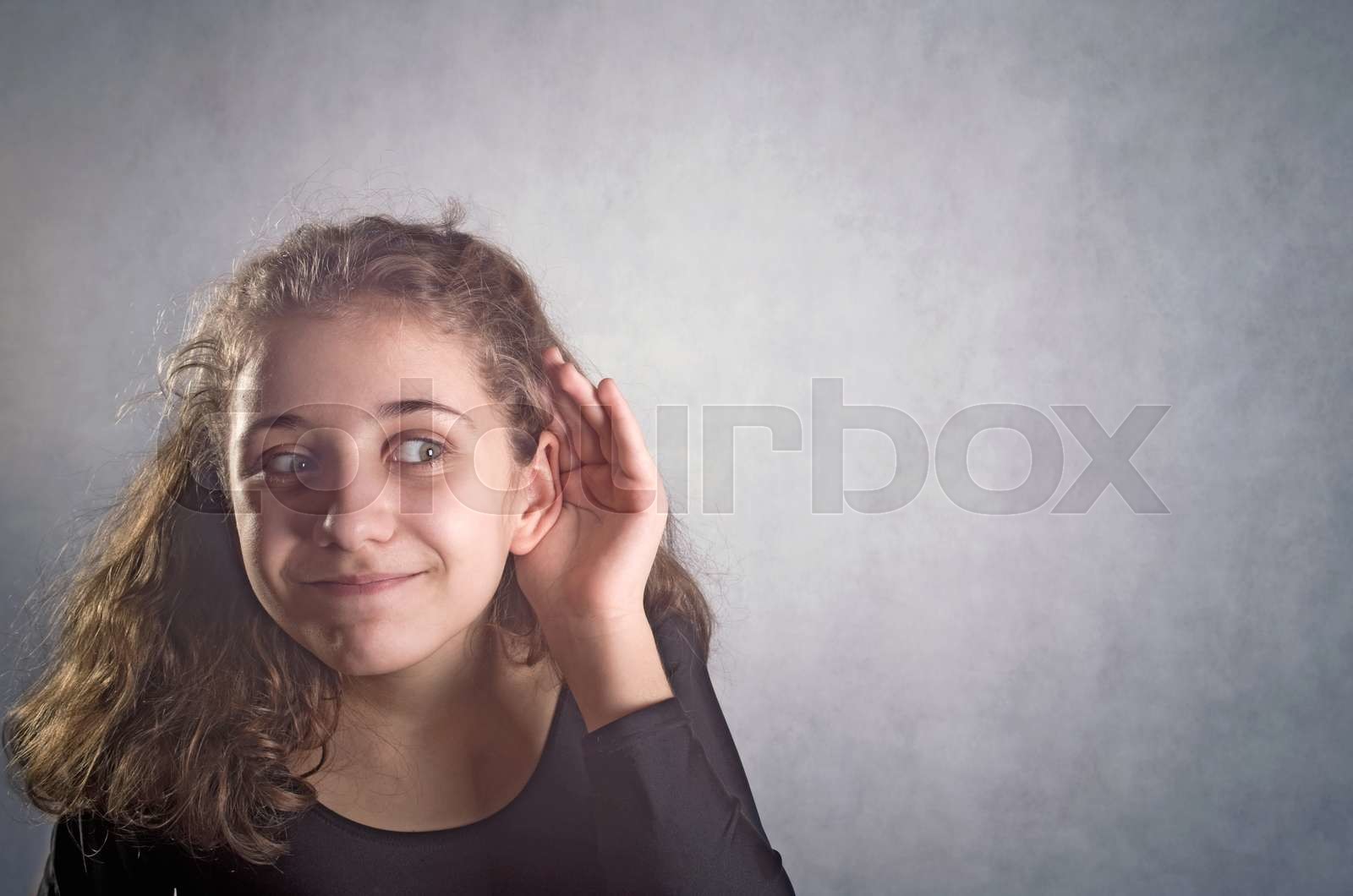 Curious Girl Stock Image Colourbox