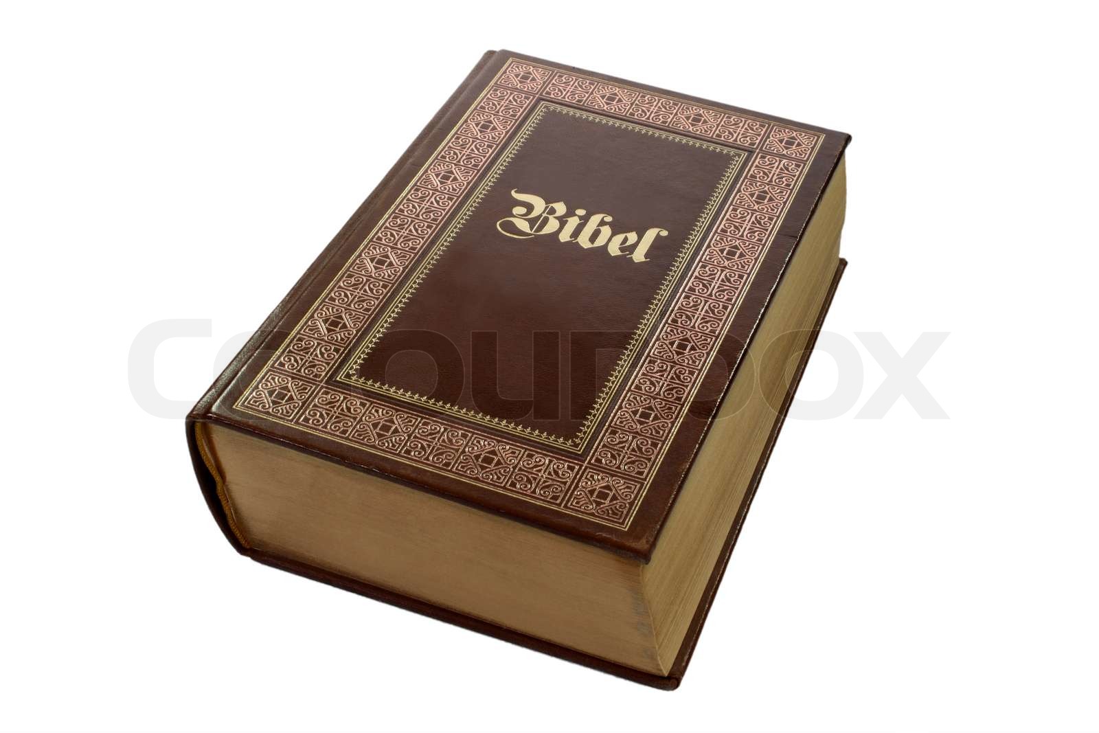 Bibel isolated on white. Shot in Studio | Stock image | Colourbox