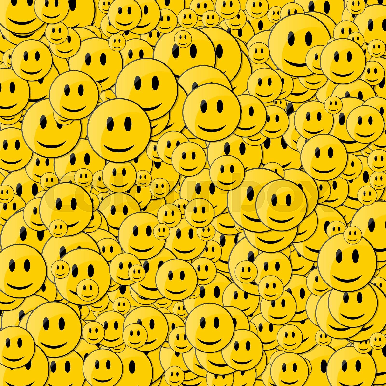 Happy face background | Stock vector | Colourbox