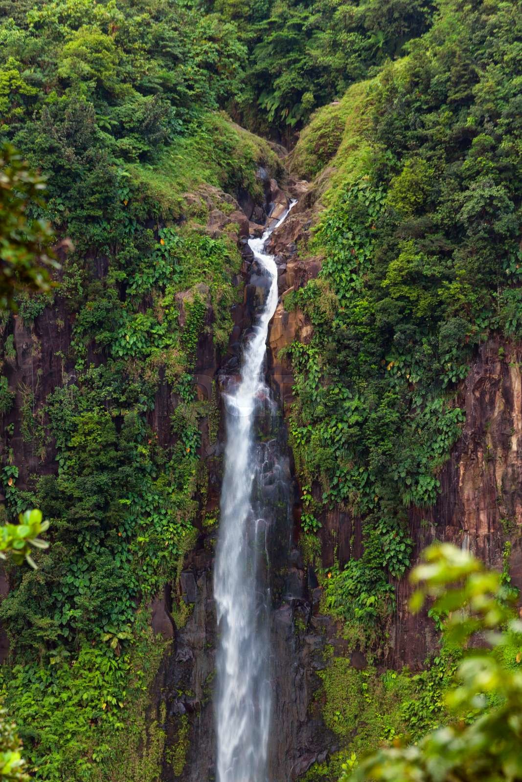 Chutes du Carbet waterfall, Guadeloupe | Stock image | Colourbox