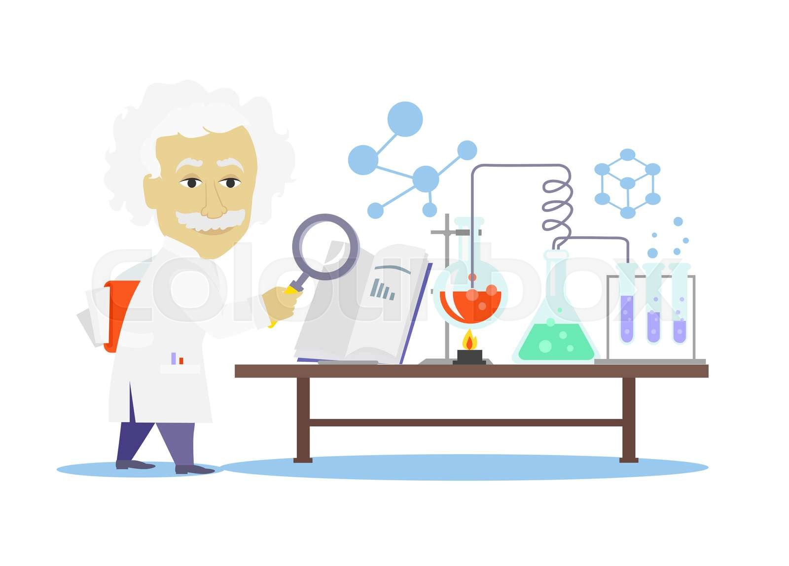 vektor, naturwissenschaft, labor | Stock-Vektor | Colourbox