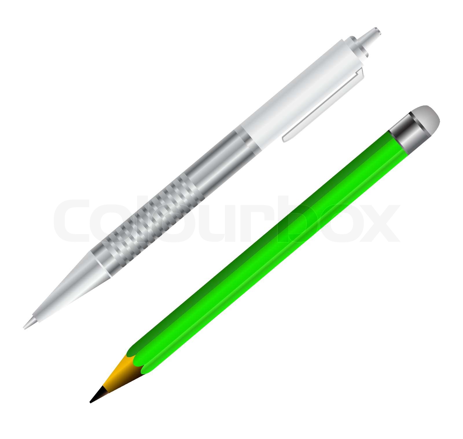 pen and pencil - vector | Stock vector | Colourbox