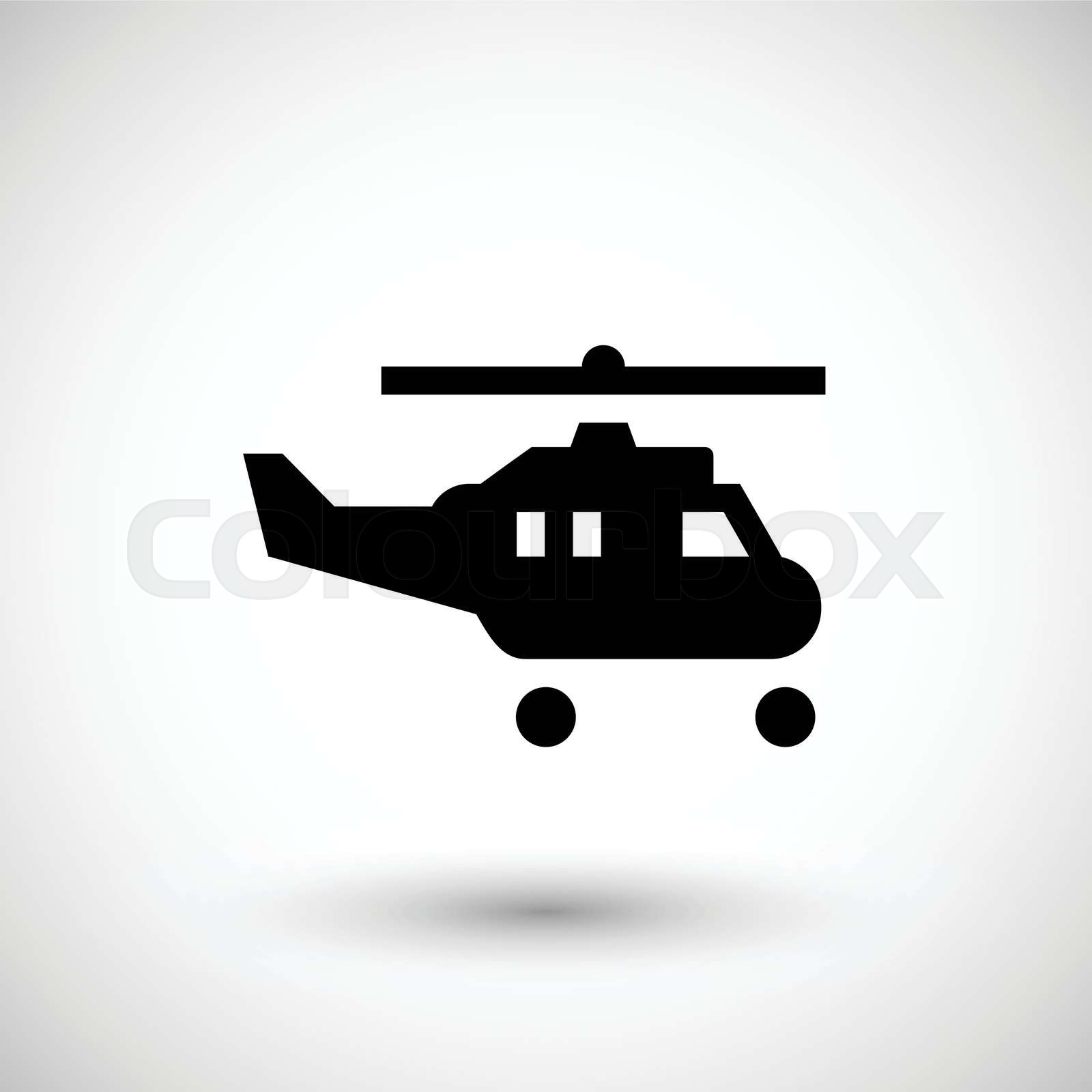 Helicopter symbol icon | Stock vector | Colourbox