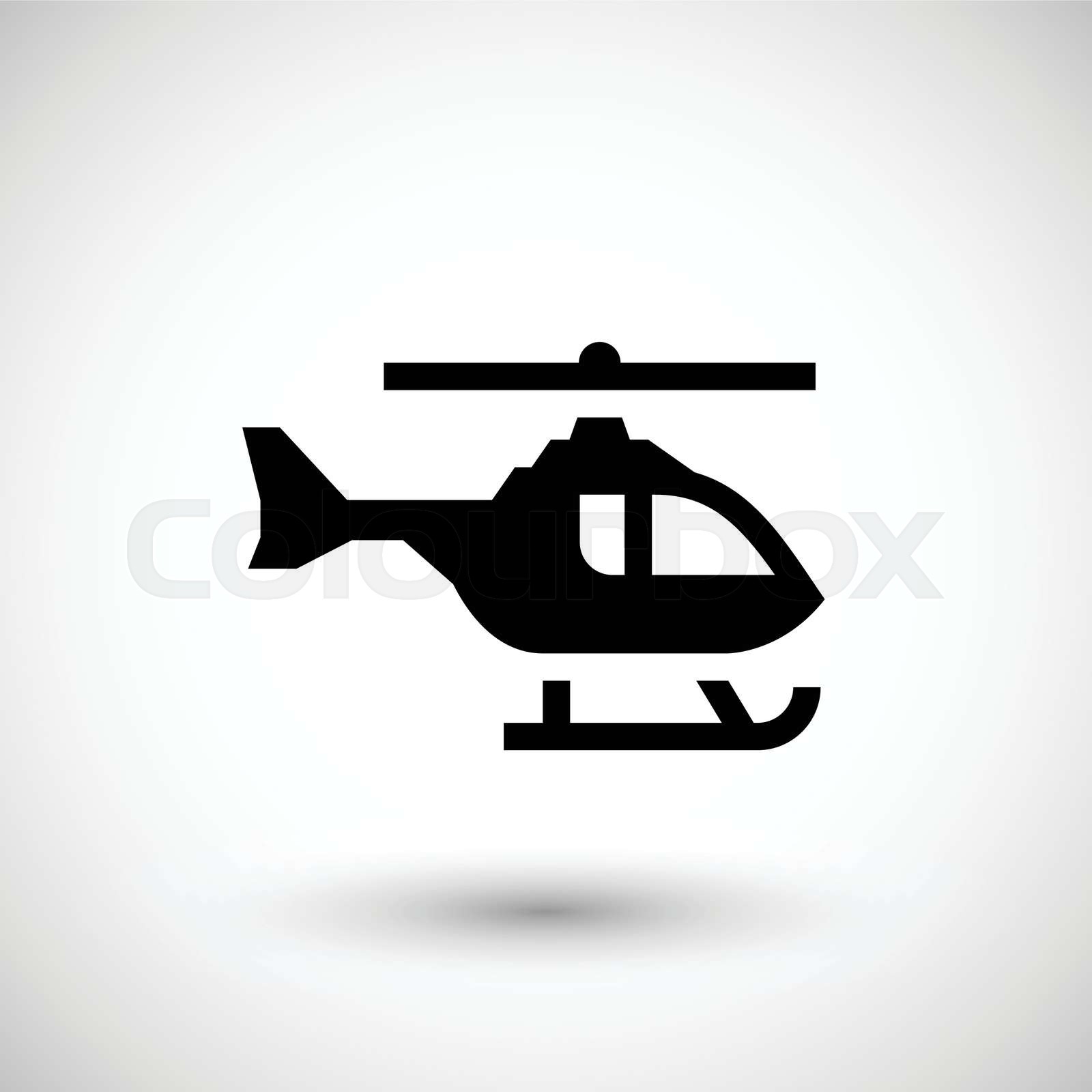 Helicopter symbol icon | Stock vector | Colourbox