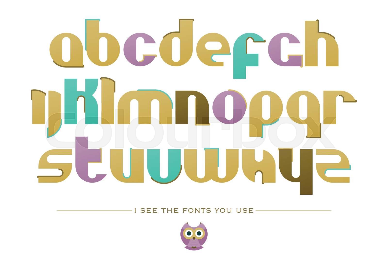 see fonts | Stock vector | Colourbox