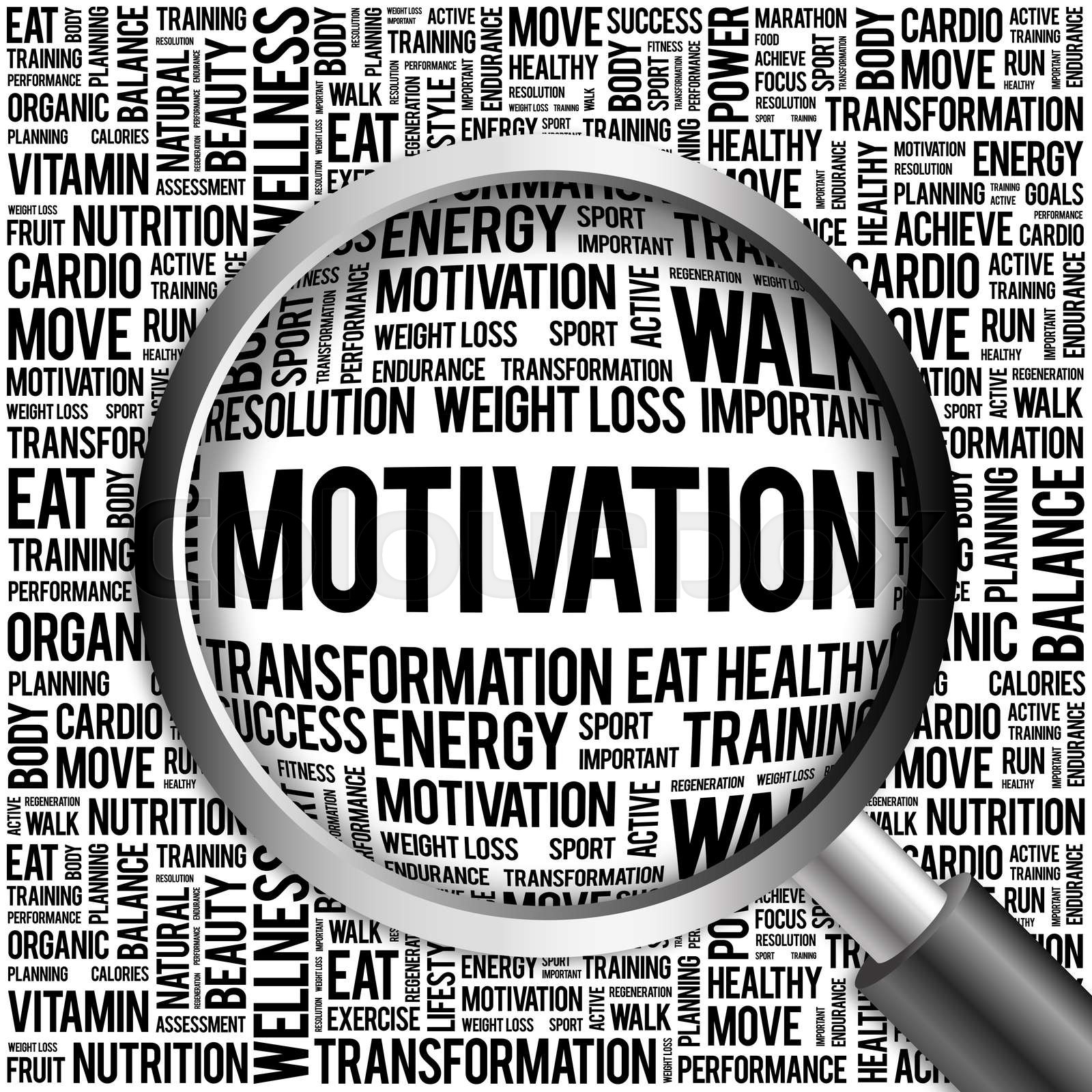 MOTIVATION word cloud | Stock image | Colourbox