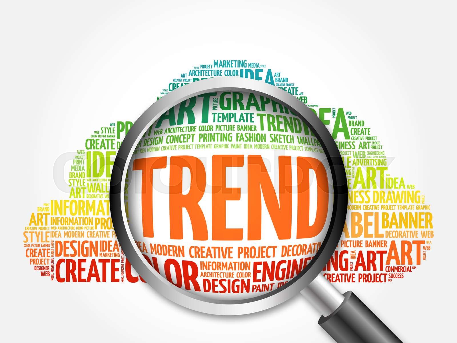 TREND word cloud | Stock image | Colourbox