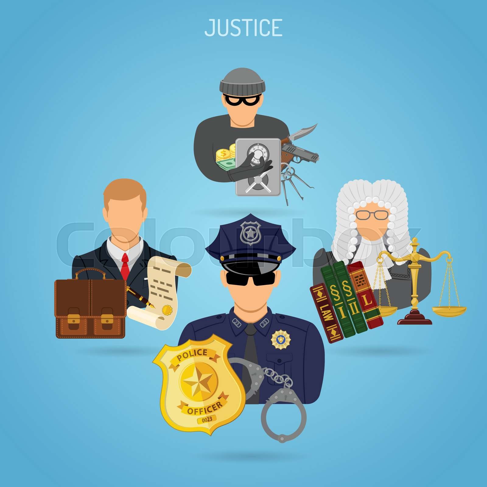 Fairness and Justice Concept | Stock vector | Colourbox