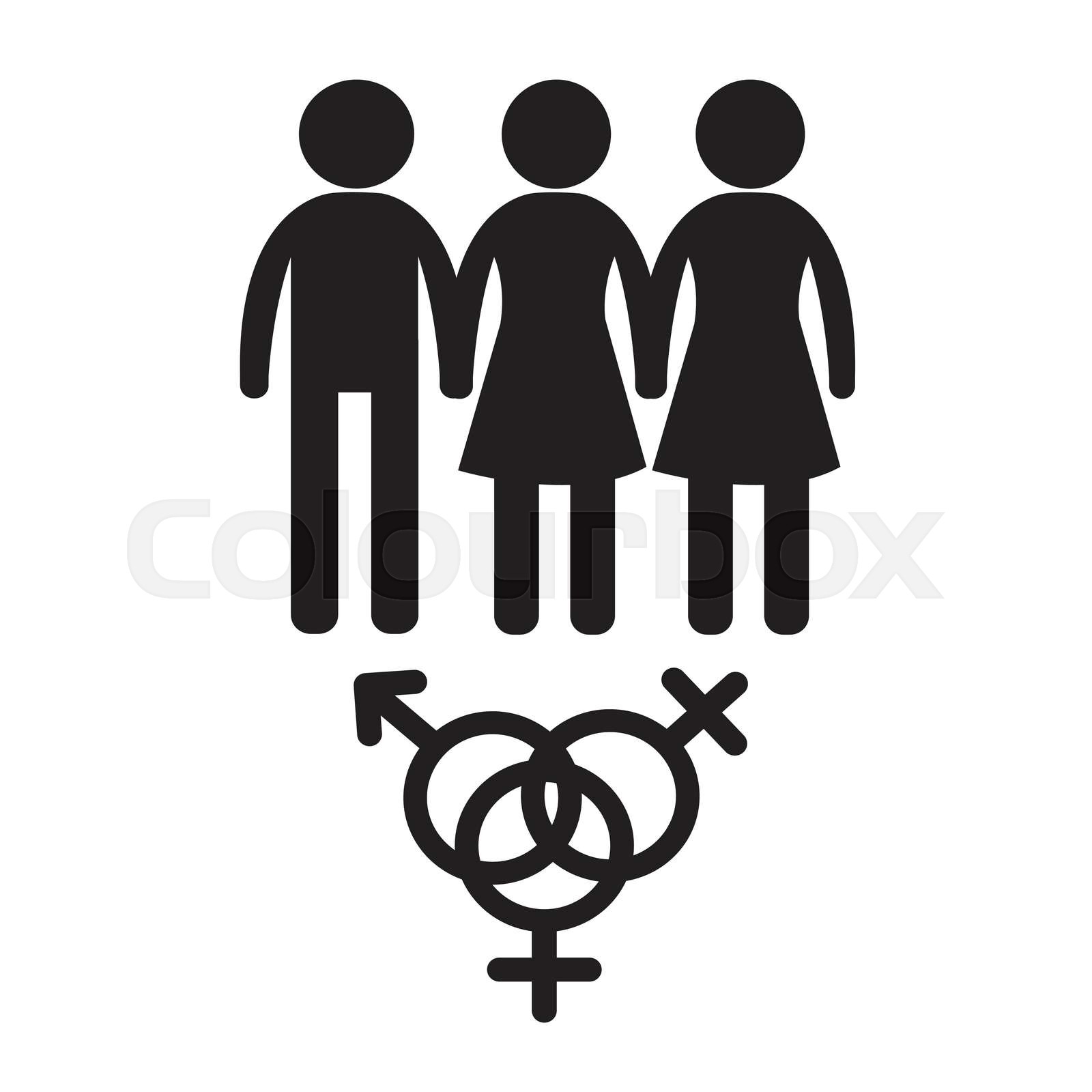 Gender Icon people icon Illustration design | Stock vector | Colourbox