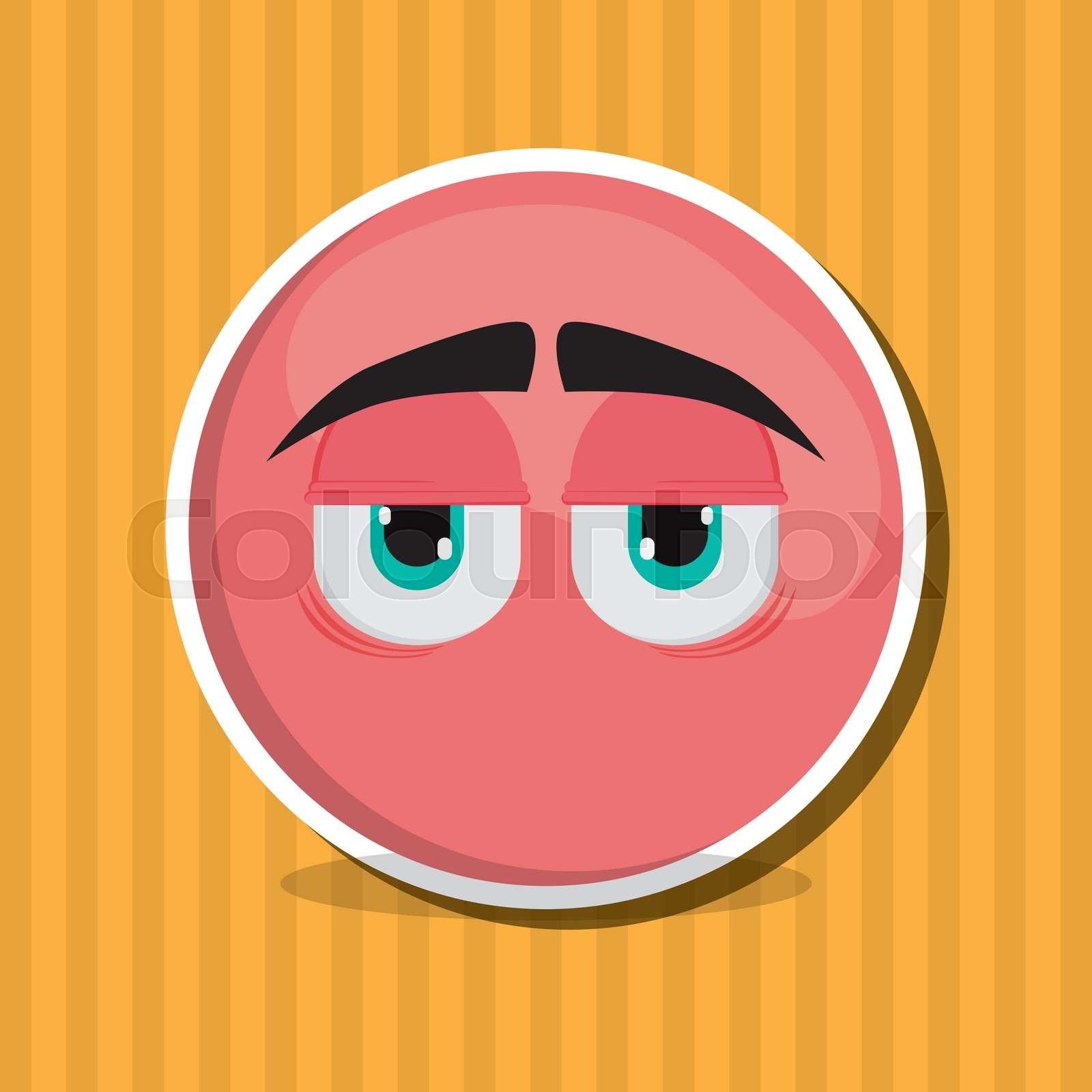 Cartoon face design | Stock vector | Colourbox