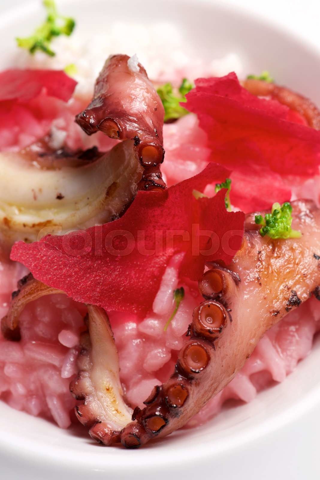 Octopus risotto | Stock image | Colourbox