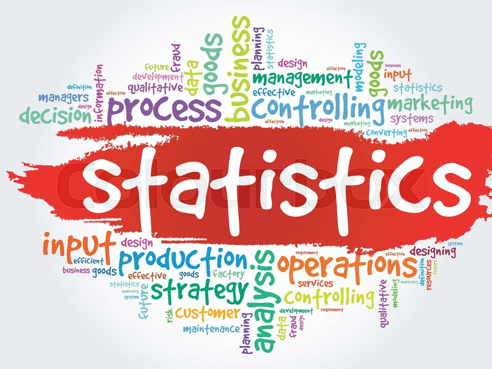 STATISTICS word cloud | Stock vector | Colourbox