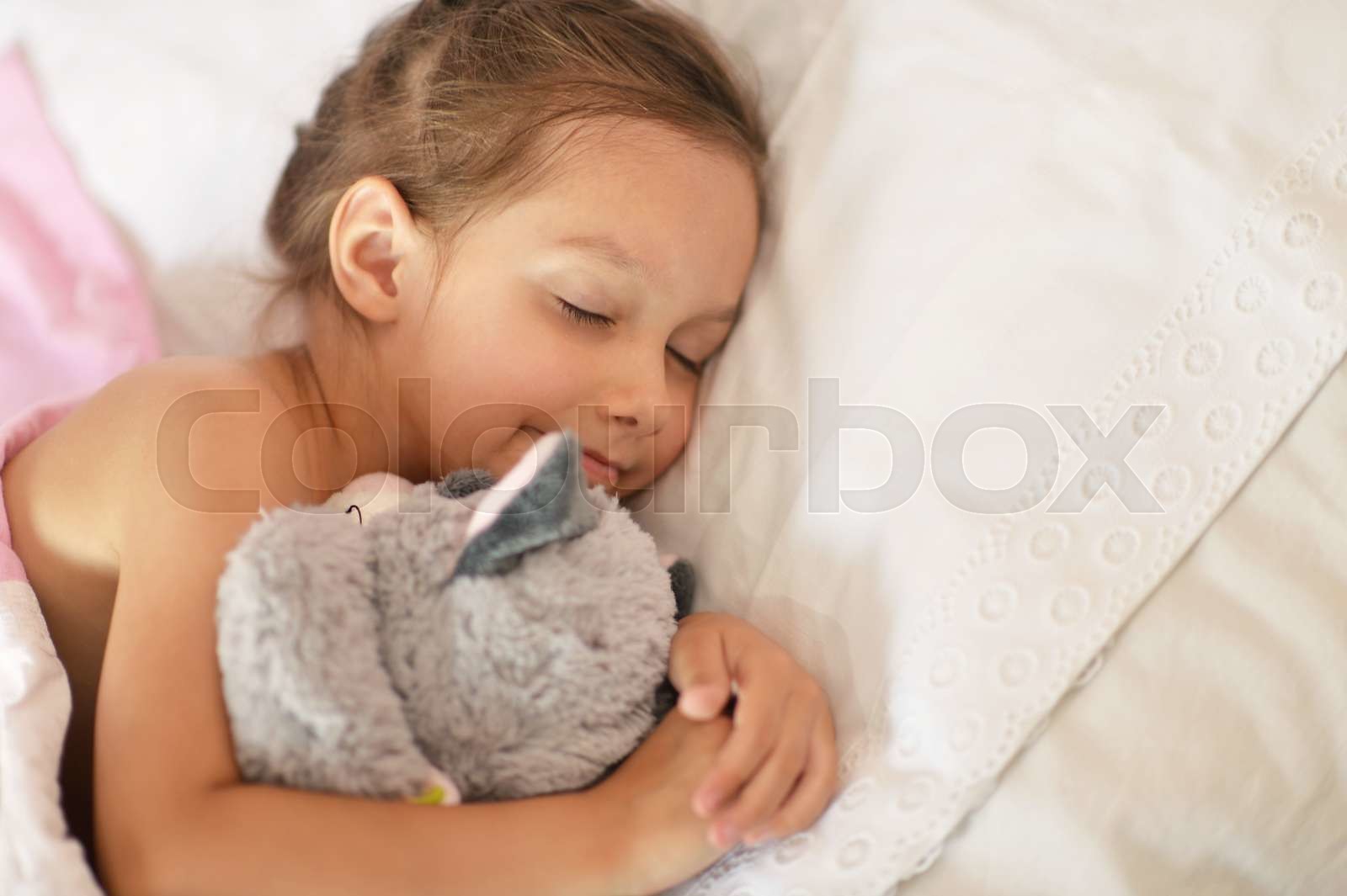 Cute little girl sleeping | Stock image | Colourbox