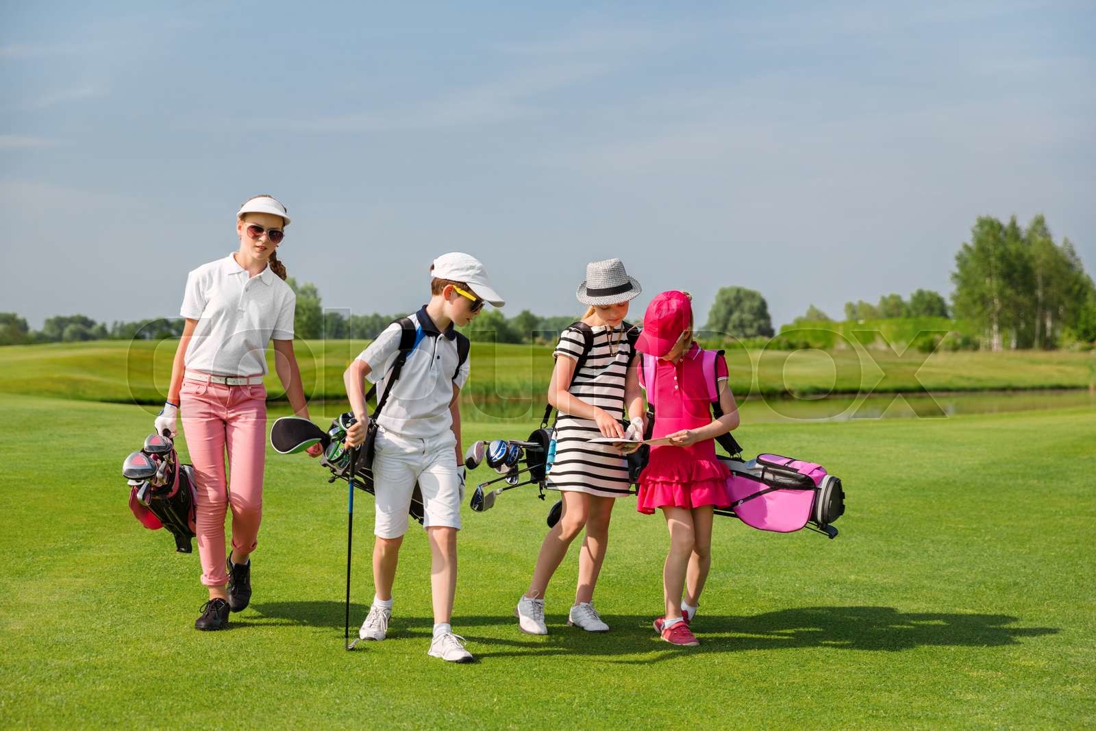children golf school | Stock image | Colourbox