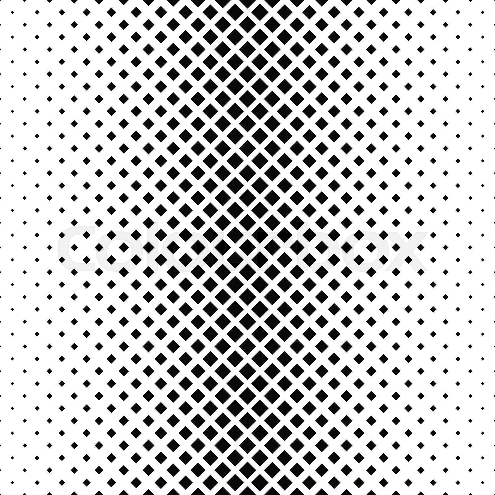 Seamless black white vector square pattern | Stock vector | Colourbox