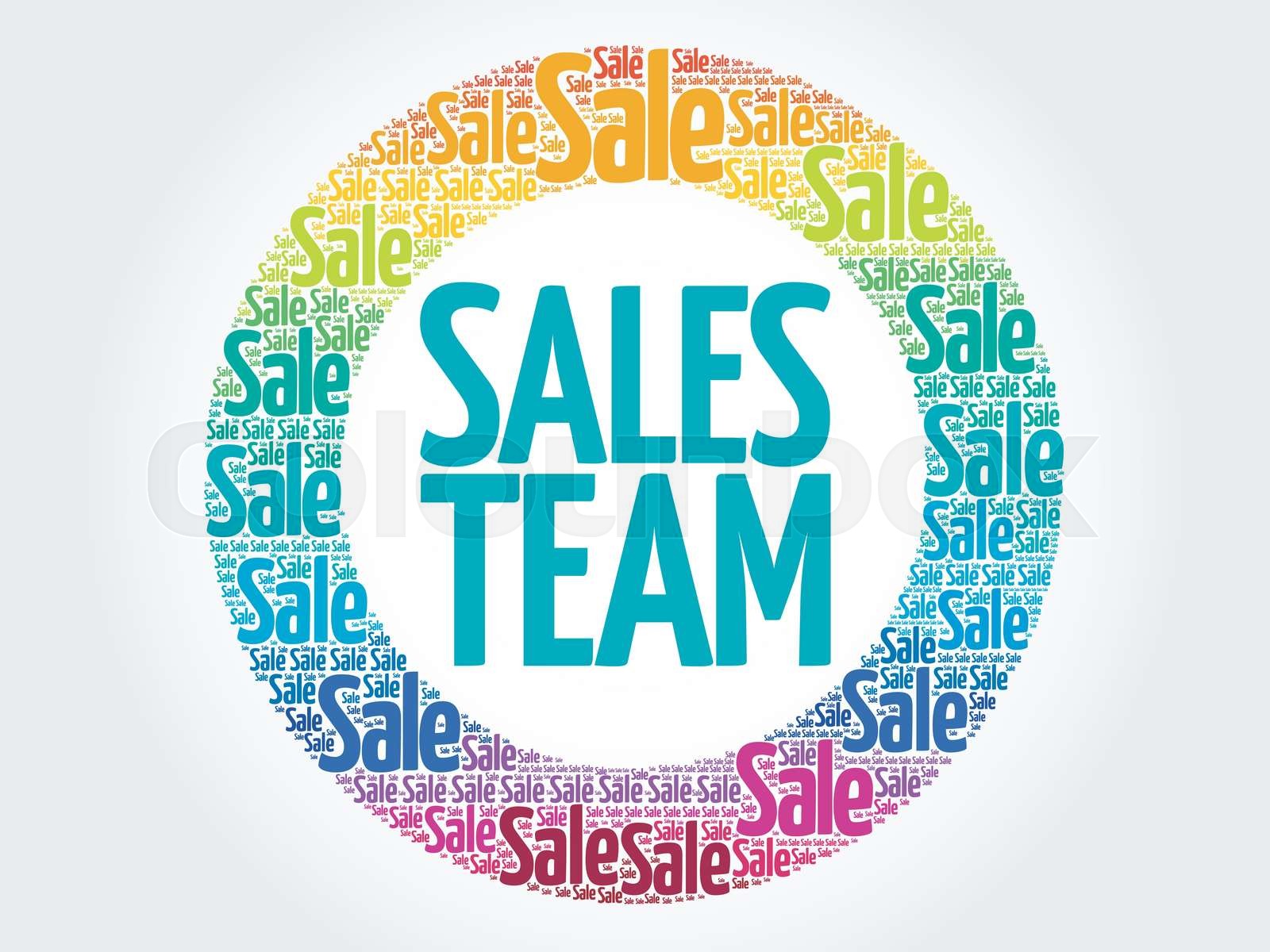 Sales Team stamp words cloud | Stock vector | Colourbox