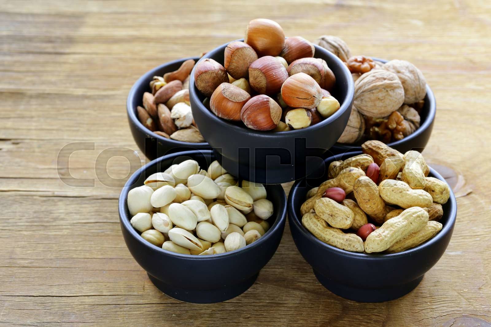 different kinds of nuts | Stock image | Colourbox