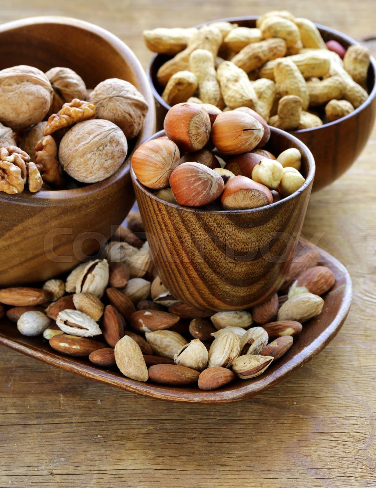 different kinds of nuts | Stock image | Colourbox