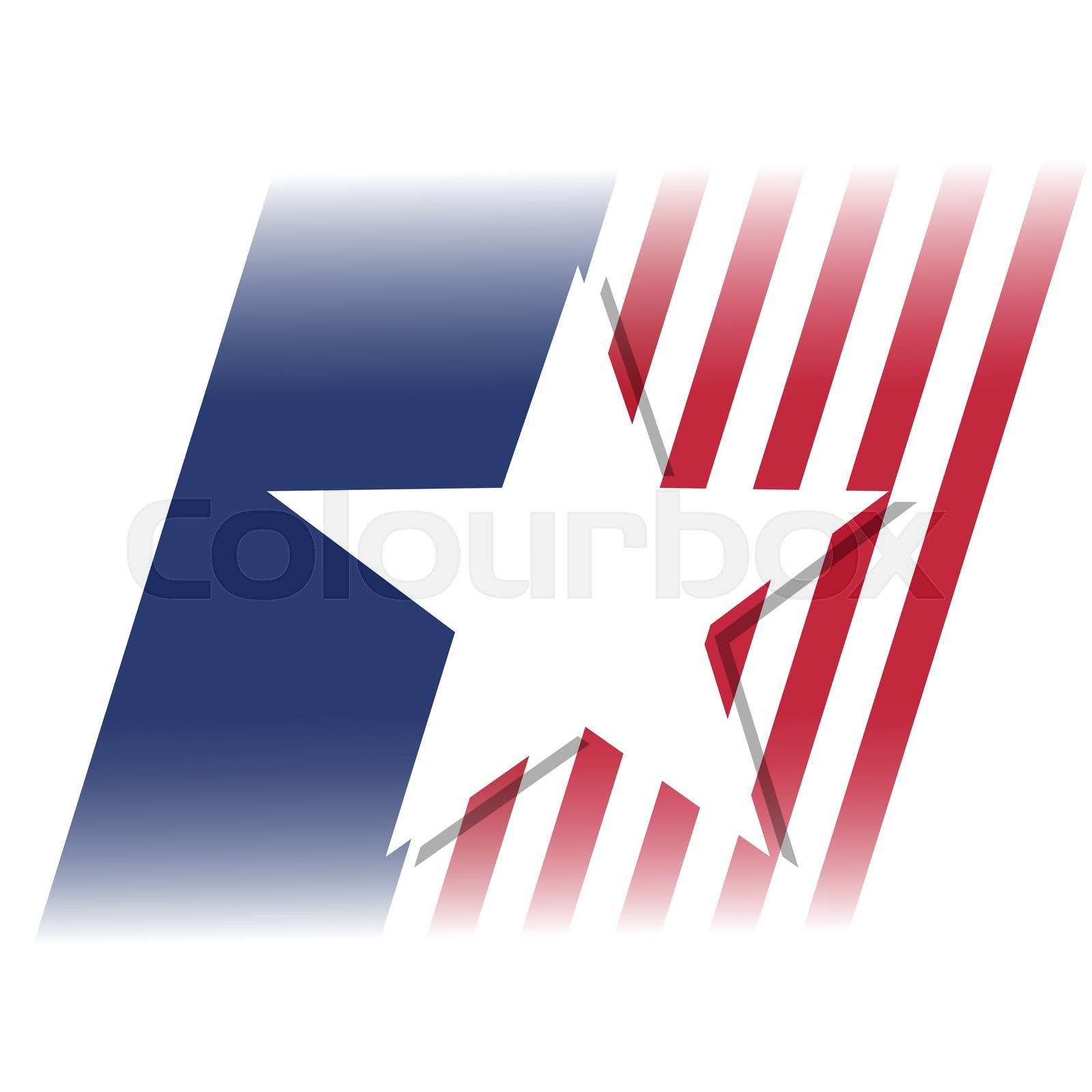 american flag star vector | Stock vector | Colourbox
