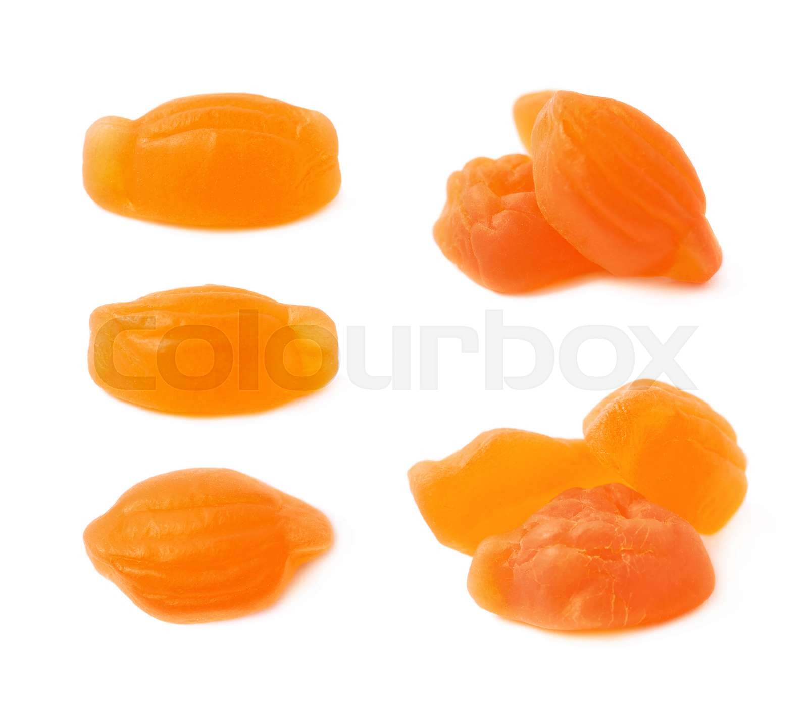 Orange shaped candy isolated | Stock image | Colourbox