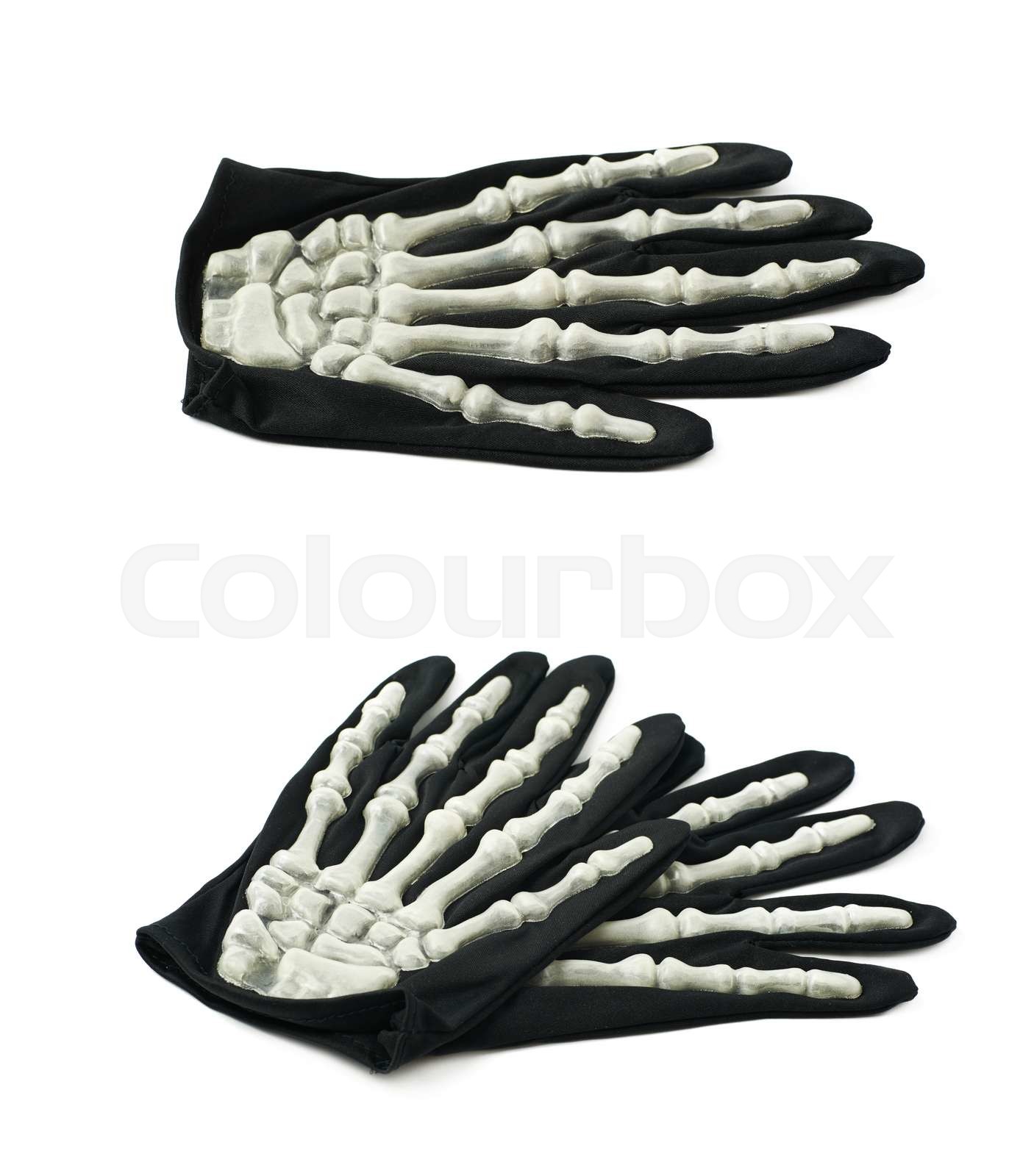 Skeleton hand glove isolated | Stock image | Colourbox