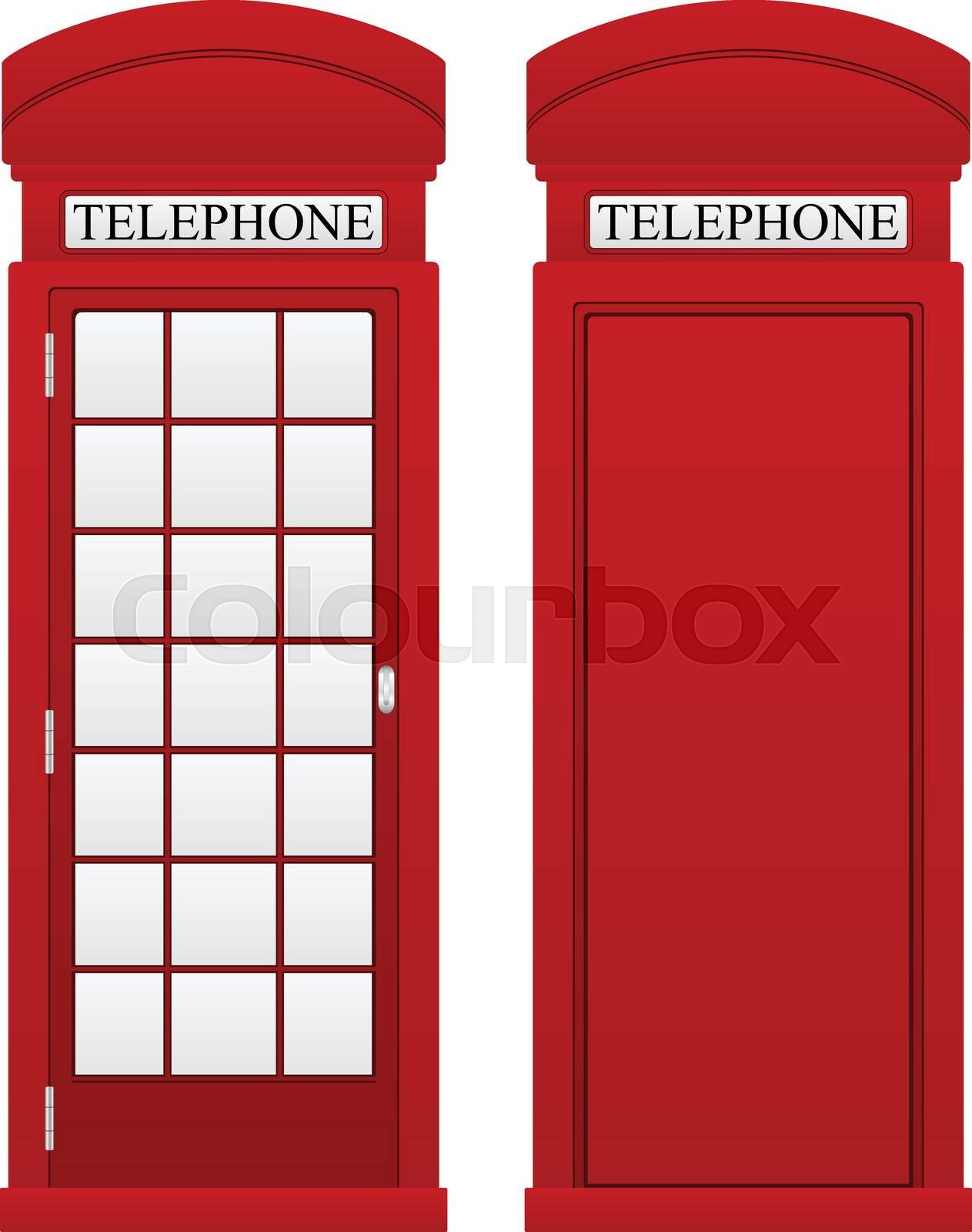 Telephone box | Stock vector | Colourbox