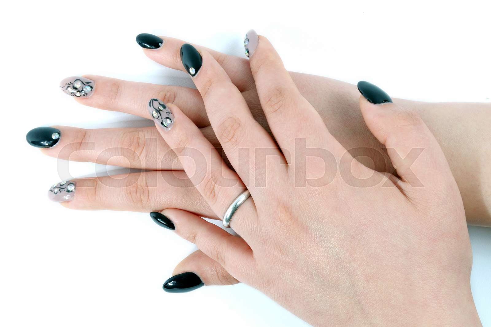 Artificial nails with the gel | Stock image | Colourbox