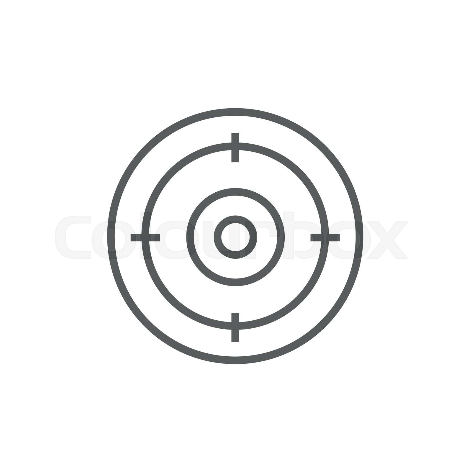 Target board line icon. | Stock vector | Colourbox