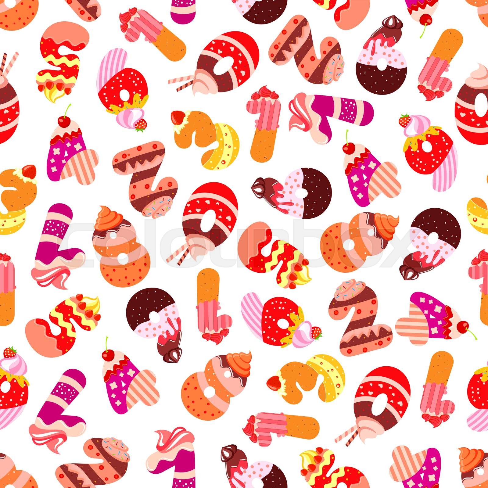 zahl, null, fest- | Stock-Vektor | Colourbox