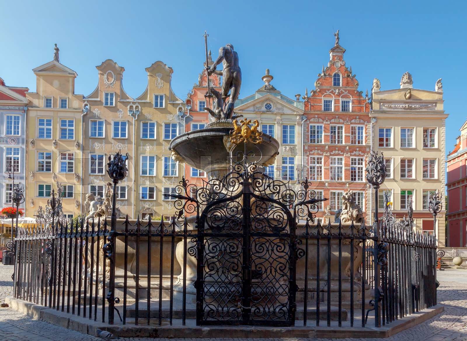 Gdansk. Sculpture of Neptune. | Stock image | Colourbox